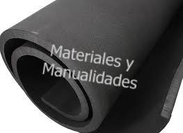 LAMINA DE FOAMY 6MM NEGRO GOMA EVA GOMA EVA FOMY MEDIO PLIEGO GRUESO ...