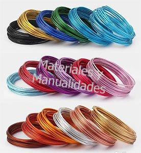 ALAMBRE EN ALUMINIO MALEABLE 2MM COLORES PARA FLORISTERÍA Y ...