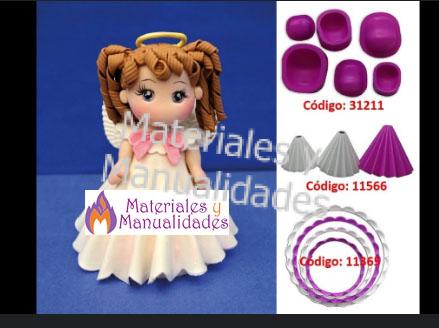 SET TERMOFORMAS FOAMY FOMI EVA ANGEL MUÑECAS, MATERIALES PARA ...
