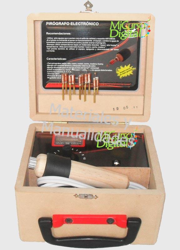 Pirograbador Eléctrico Pirógrafo Para Madera Foami Y Cuero, MATERIALES ...
