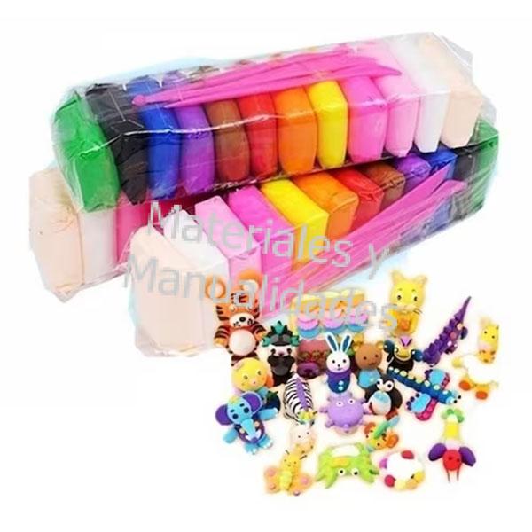 PASTA DE FOAMI MOLDEABLE X12 TONOS PARA MANUALIDAD ESCOLAR Y DIDÁCTICAS ...