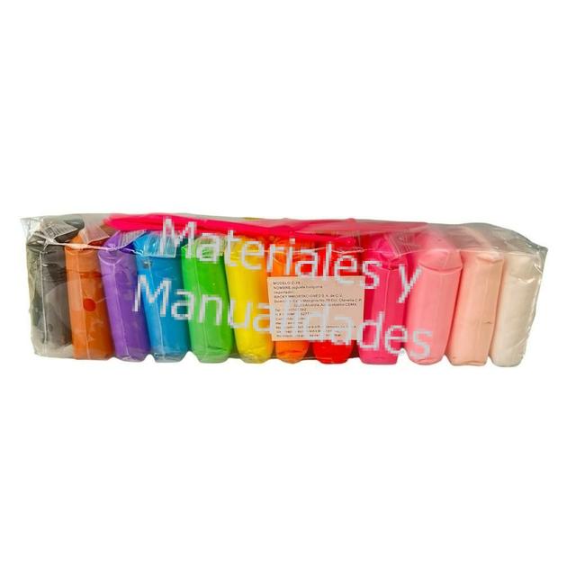 PASTA DE FOAMI MOLDEABLE X12 TONOS PARA MANUALIDAD ESCOLAR Y DIDÁCTICAS ...