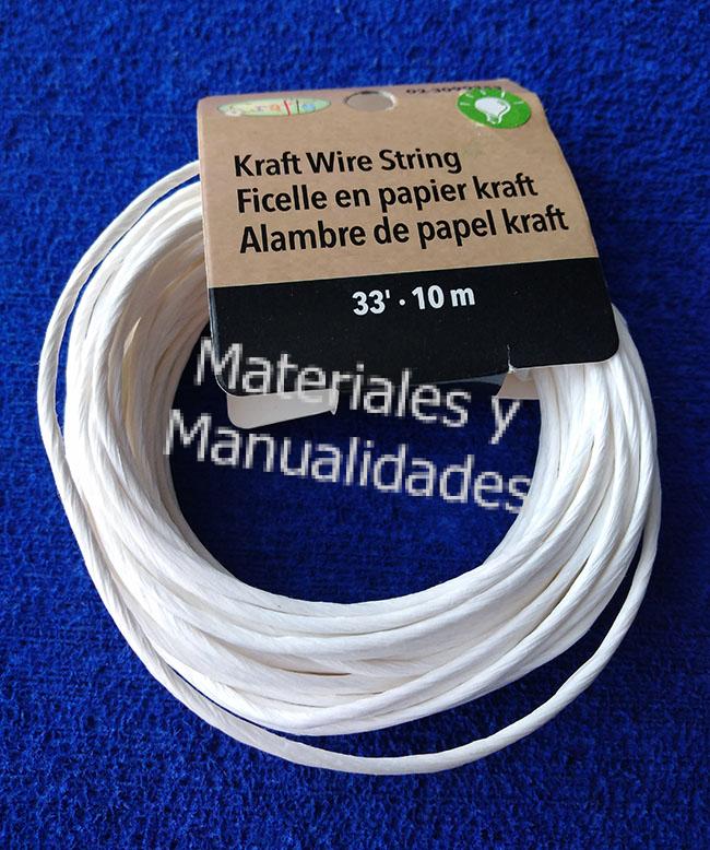 ALAMBRE DE PAPEL KRAFT FORRADO 10MTS MALEABLE COLORES PARA FLORISTERÍA ...