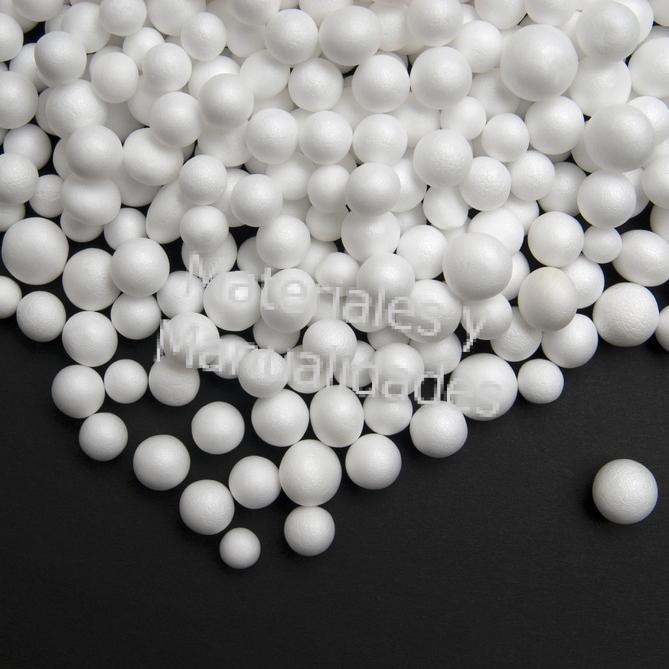 BOLA DE ICOPOR #01 ESFERAS DE ESPUMA POLIESTIRENO PARA MANUALIDADES Y ...