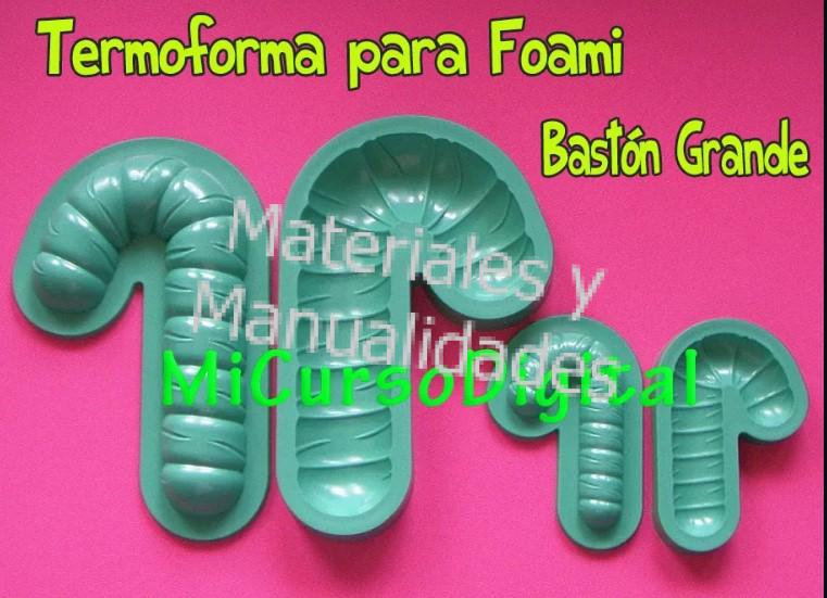 MOLDE FOMY CARAMELO BASTÓN NAVIDAD PARA FOAMY FOMI GOMA EVA ...