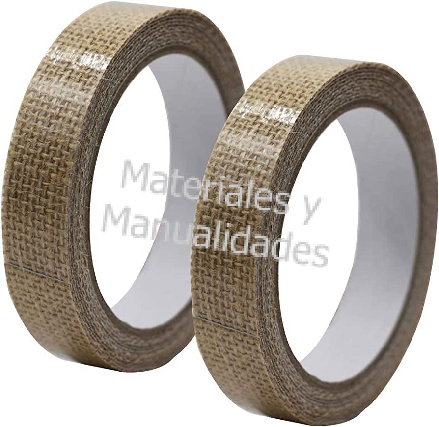 CINTA ADHESIVA DE YUTE 2.5CM PARA FLORISTERÍA Y MANUALIDADES EN ...