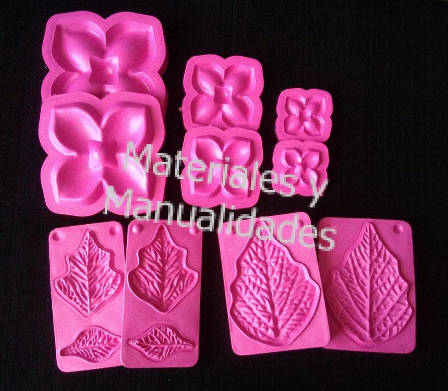 KIT 5 PIEZAS MOLDE PARA FOMI ROSAS Y HOJA NAVIDAD FLORISTERÍA ...