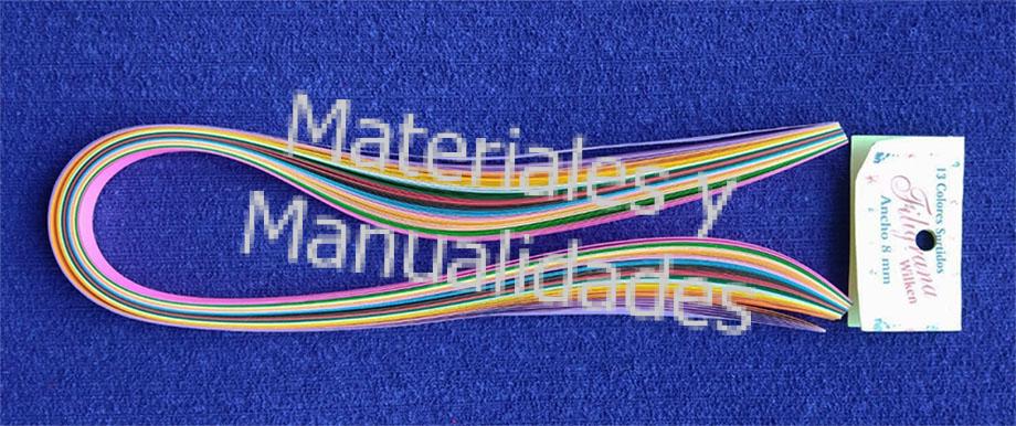 PAPEL PARA FILIGRANA QUILLING TIRAS HERRAMIENTAS PARA MANUALIDADES Y ...