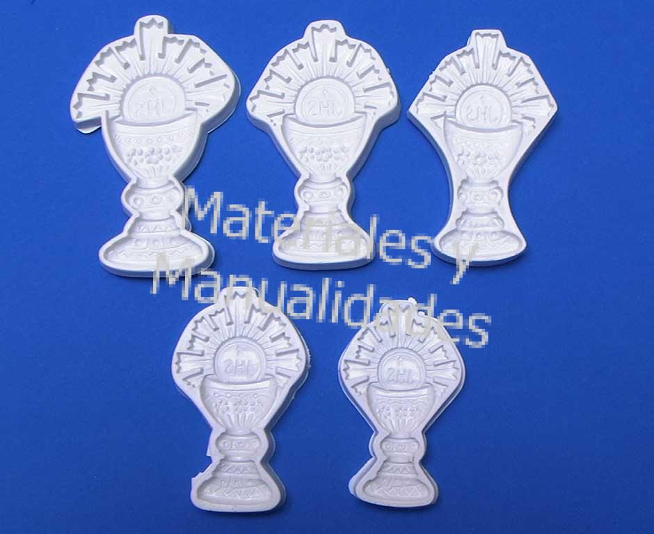 MOLDE CÁLIZ PARA RECORDATORIO DE BAUTIZO Y PRIMERA COMUNIÓN PASTILLAJE ...