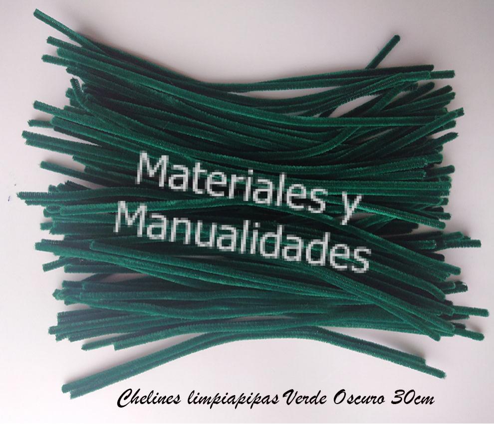 CHELINES VERDE OSCURO PARA DECORACION NAVIDAD ADORNOS DE MUÑÑECOS ...